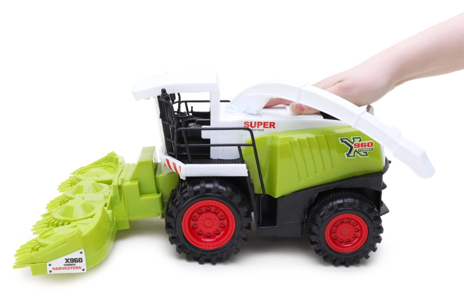 32cm Friction Powered Green Silage Forager Harvester - Farm Toys - Toyland