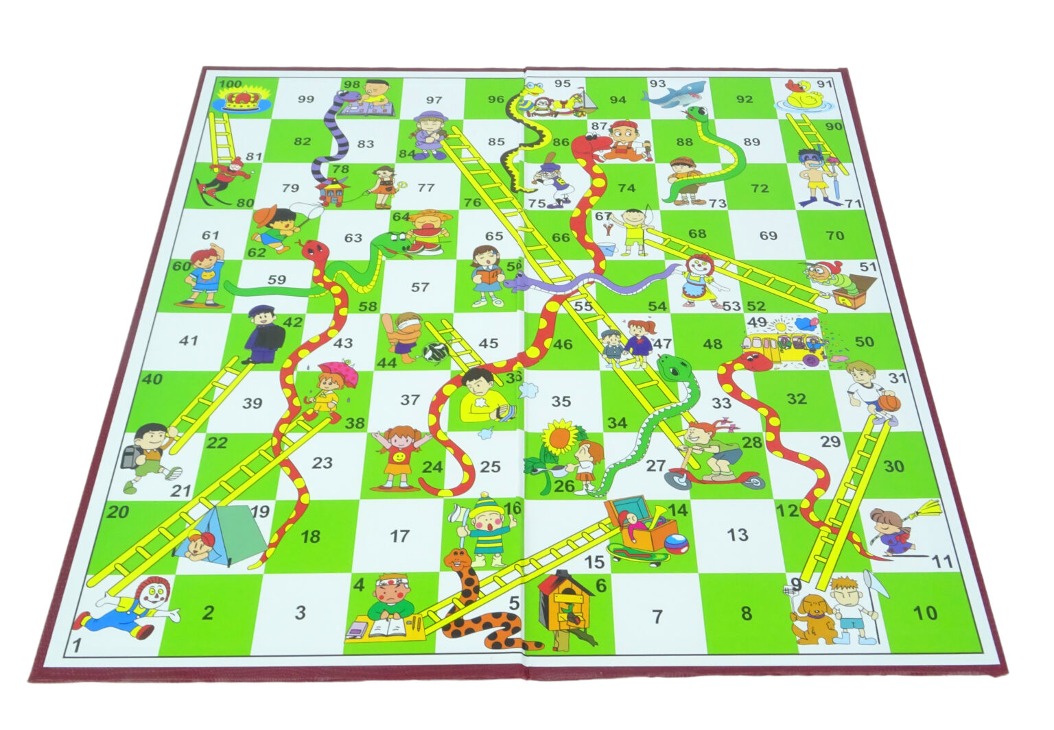 Snakes and Ladders Board Game Traditional Family Game - Toyland
