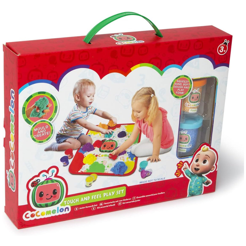 Cocomelon Toddler Sensory Play Set - Play Mat, Squeezy Sand, Foam ...