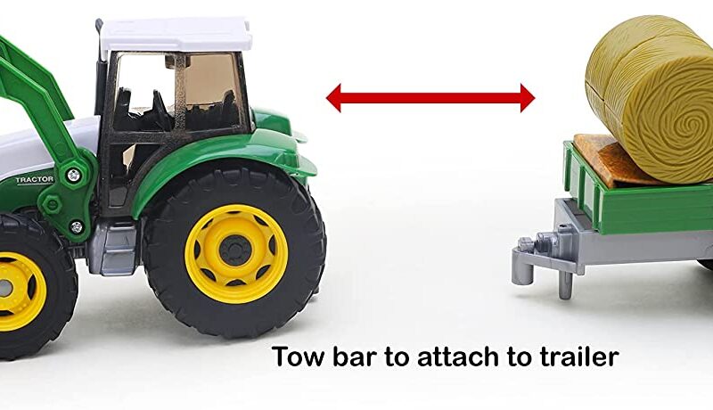 Toyland® Tractor & Trailer Set 1:32 Scale - Diecast - Boys Vehicle Play ...