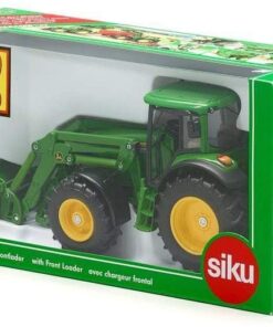 Siku 3652 Farmer John Deere Tractor with Front Loader, Green - Toyland