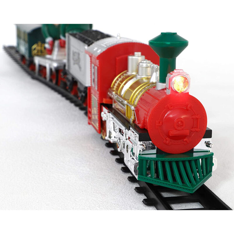 Toyland® 152cm Battery Operated Christmas Train Set With Moving Elves ...