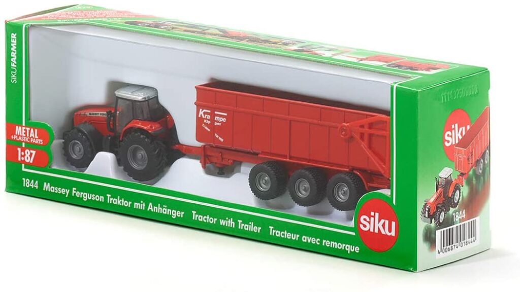siku 1844 Massey Ferguson Tractor with Trailer - Toyland