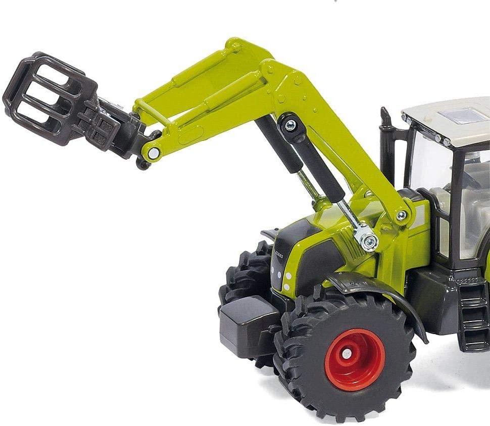 Siku 1946, Claas Tractor with Square Bale Grab and Bale Trolley - Toyland