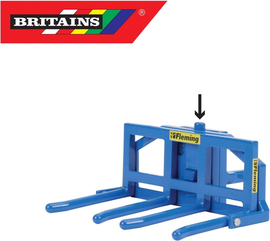 Britains 43265 1:32 Fleming Bale Lifter, Tractor Toy - Toyland