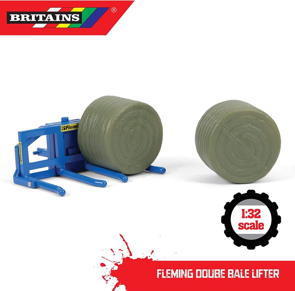 Britains 43265 1:32 Fleming Bale Lifter, Tractor Toy - Toyland