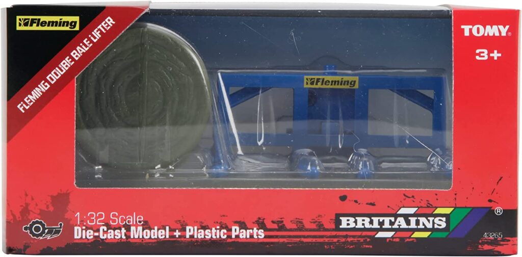 Britains 43265 1:32 Fleming Bale Lifter, Tractor Toy - Toyland