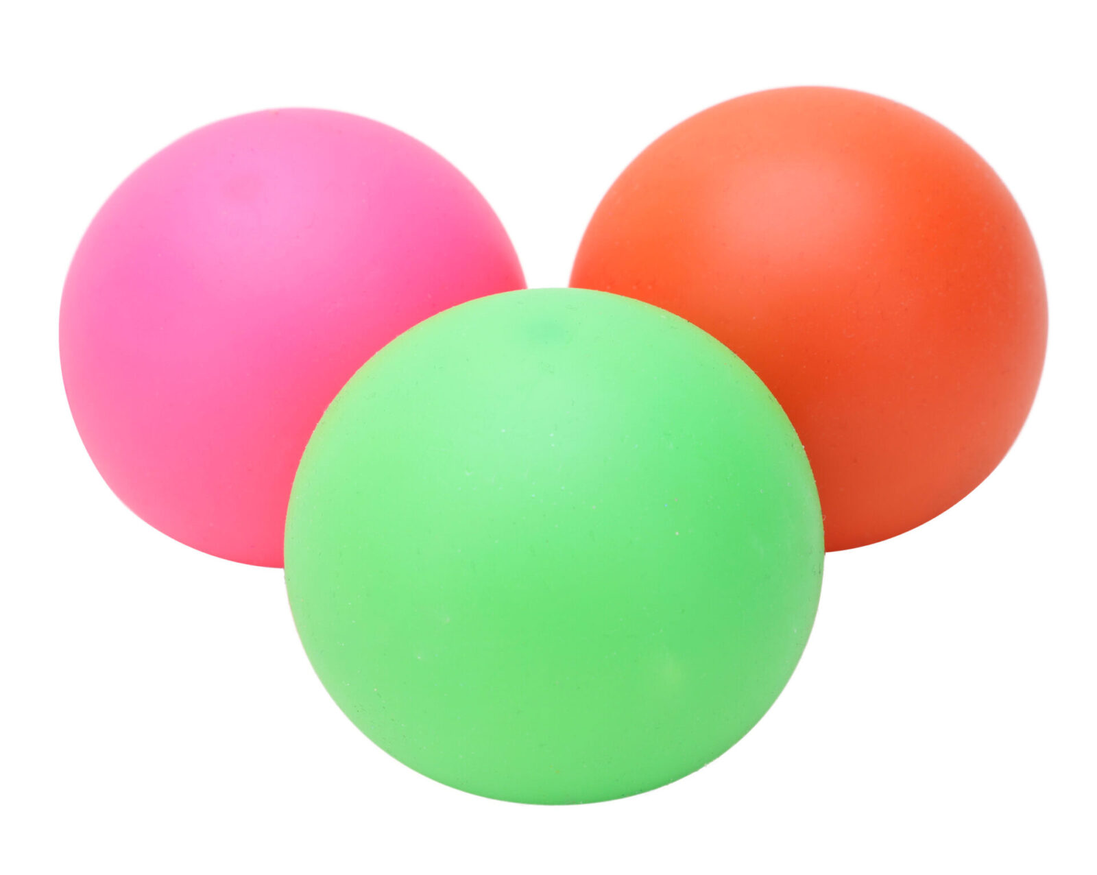 Pack of 3 Squeezy Neon Goo Balls - Stress Ball - Toyland