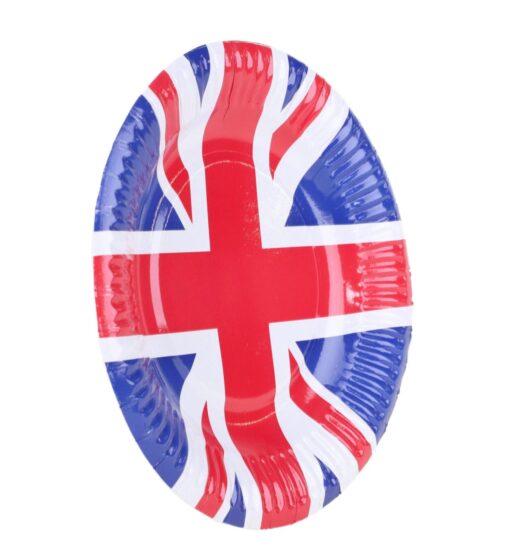 Pack of 10 Union Jack Paper Plates - His Majesty King Charles The III ...
