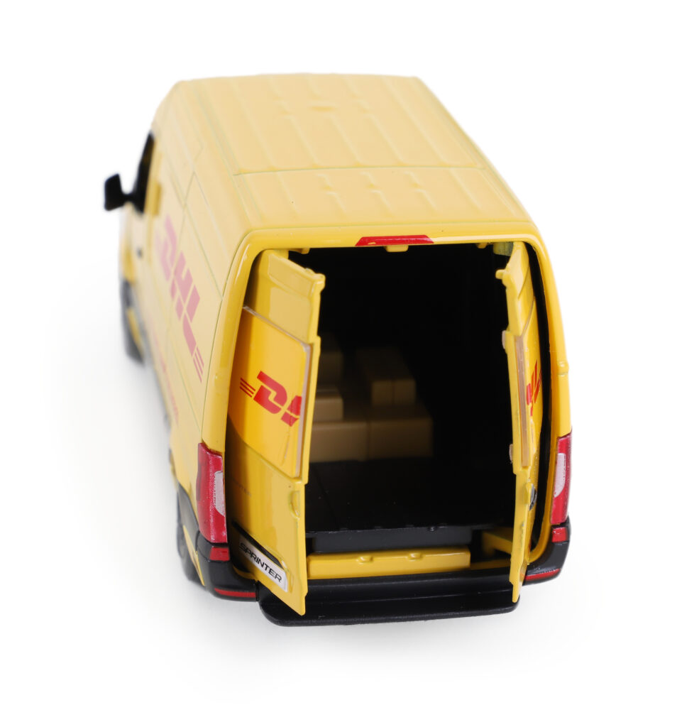 DHL Pull Back & Go MB Sprinter Van - Toyland