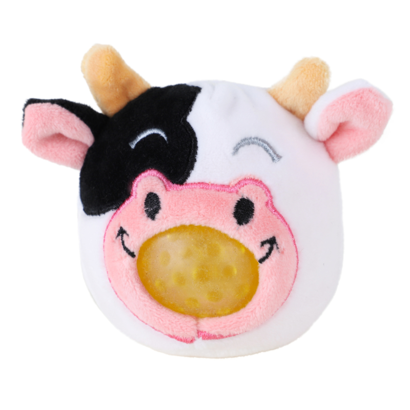 8cm Fury Farm Animal Jelly Squeezers - Cow - Toyland