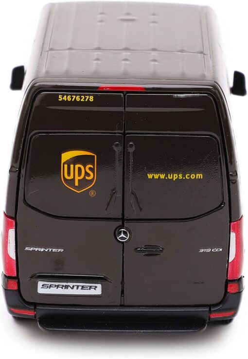 12cm Pull Back & Go Die Cast UPS Van With Open & Close Doors - Toy ...