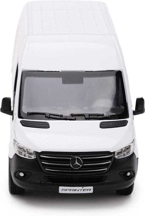 12cm Pull Back & Go Die Cast White Sprinter Van With Open & Close Doors ...