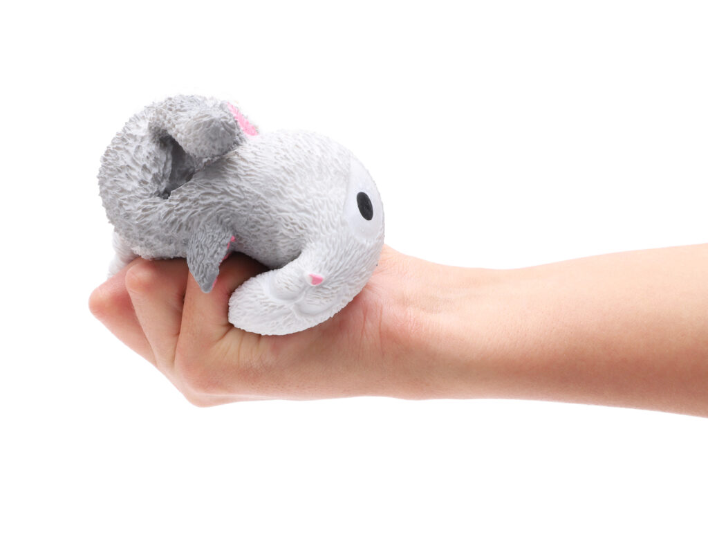 12cm Angry Squeezy Cat Stress Ball - Novelty Squeeze Toy - Sensory Toys ...