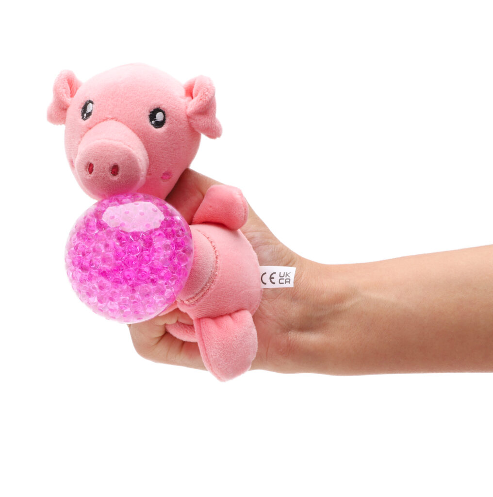 16cm "Peter" Pig Farmyard Plush With Squeezy Belly - Novelty Squeeze ...