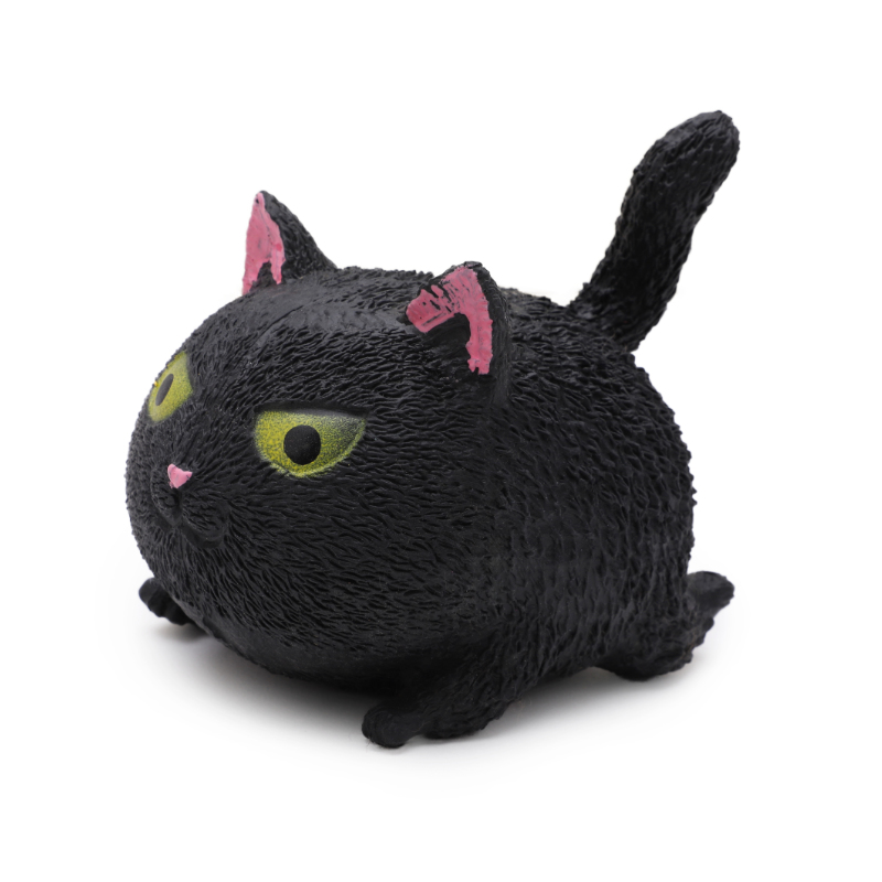 12cm Angry Squeezy Cat Stress Ball - Novelty Squeeze Toy - Sensory Toys ...