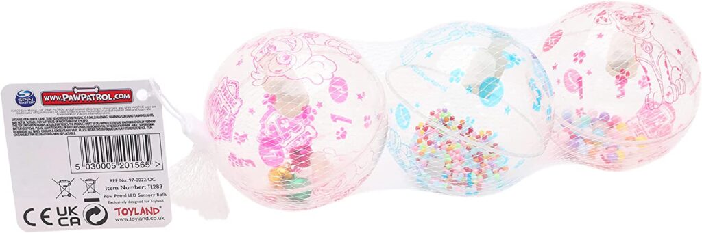 Toyland® Pack of 3 - Paw Patrol 8cm Light Up & Shake Balls – Paw Patrol ...