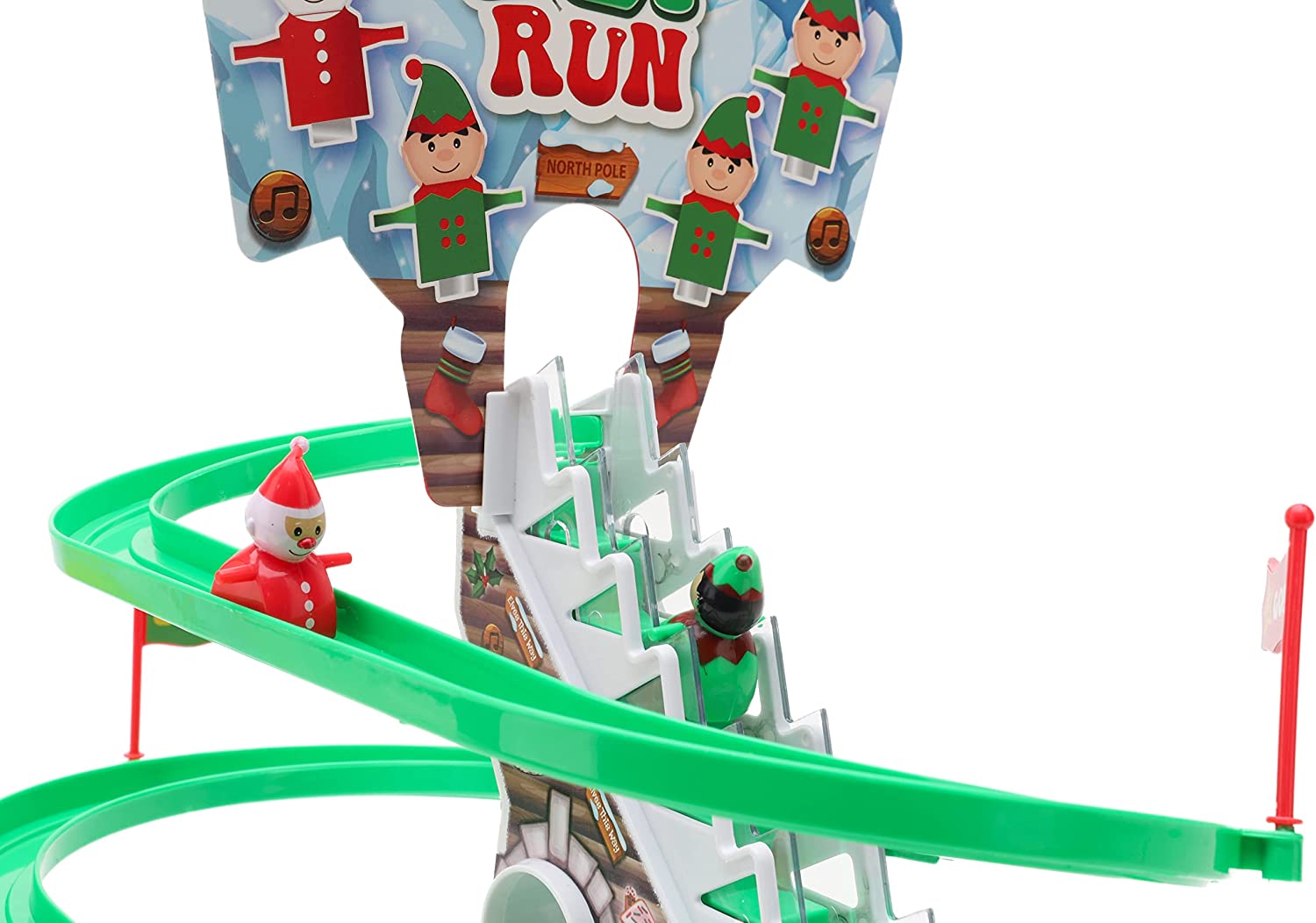 Toyland® Musical Light Up Elf & Santa Run Game - Christmas Games ...