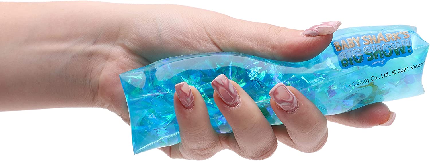 Pack of 4 - Baby Shark Sensory Ocean Wiggle Water Snake - Novelty ...