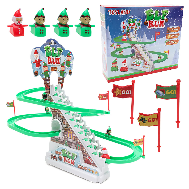 Toyland® Musical Light Up Elf & Santa Run Game - Christmas Games ...