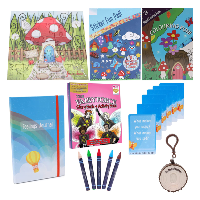 Fairy Theme Childrens Activity Bundle - Jigsaw, Worry Kit, Colouring ...