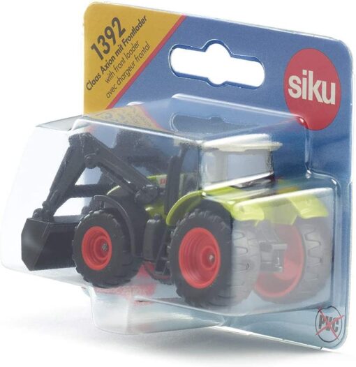 siku 1392 Super Claas Axion with Front Loader, Green - Toyland