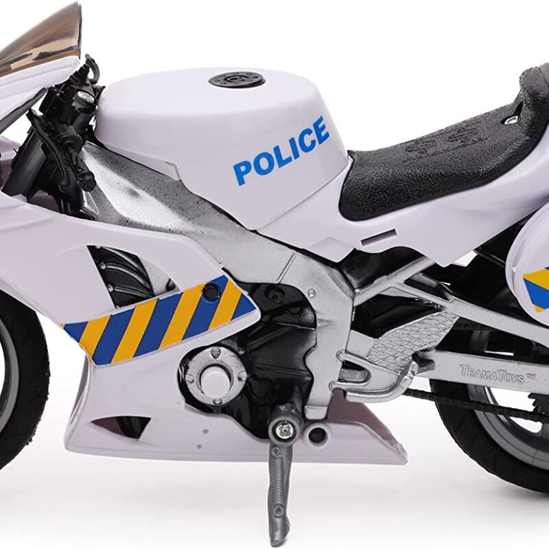 17cm Friction Emergency Police Bike with Realistic Sirens - Children's ...