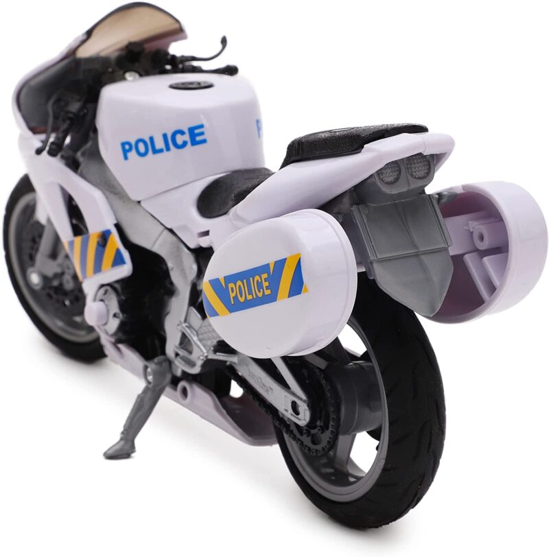 17cm Friction Emergency Police Bike with Realistic Sirens - Children's ...