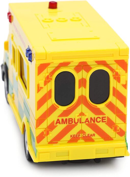 Emergency Ambulance Toy With Light & Sound - 1:40 Scale - Play Vehicle ...