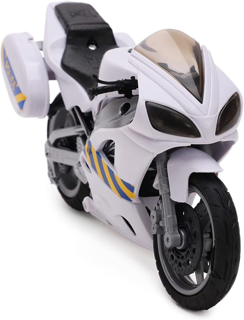 17cm Friction Emergency Police Bike with Realistic Sirens - Children's ...