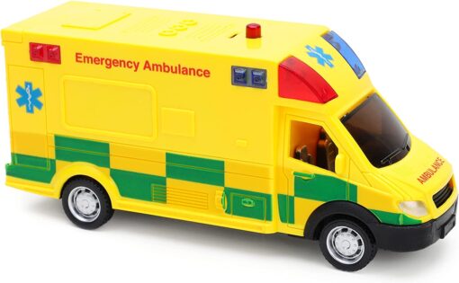 Emergency Ambulance Toy With Light & Sound - 1:40 Scale - Play Vehicle ...