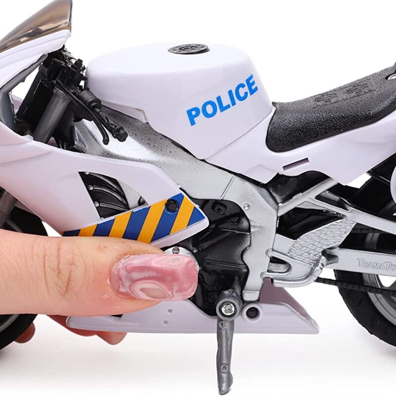 17cm Friction Emergency Police Bike with Realistic Sirens - Children's ...