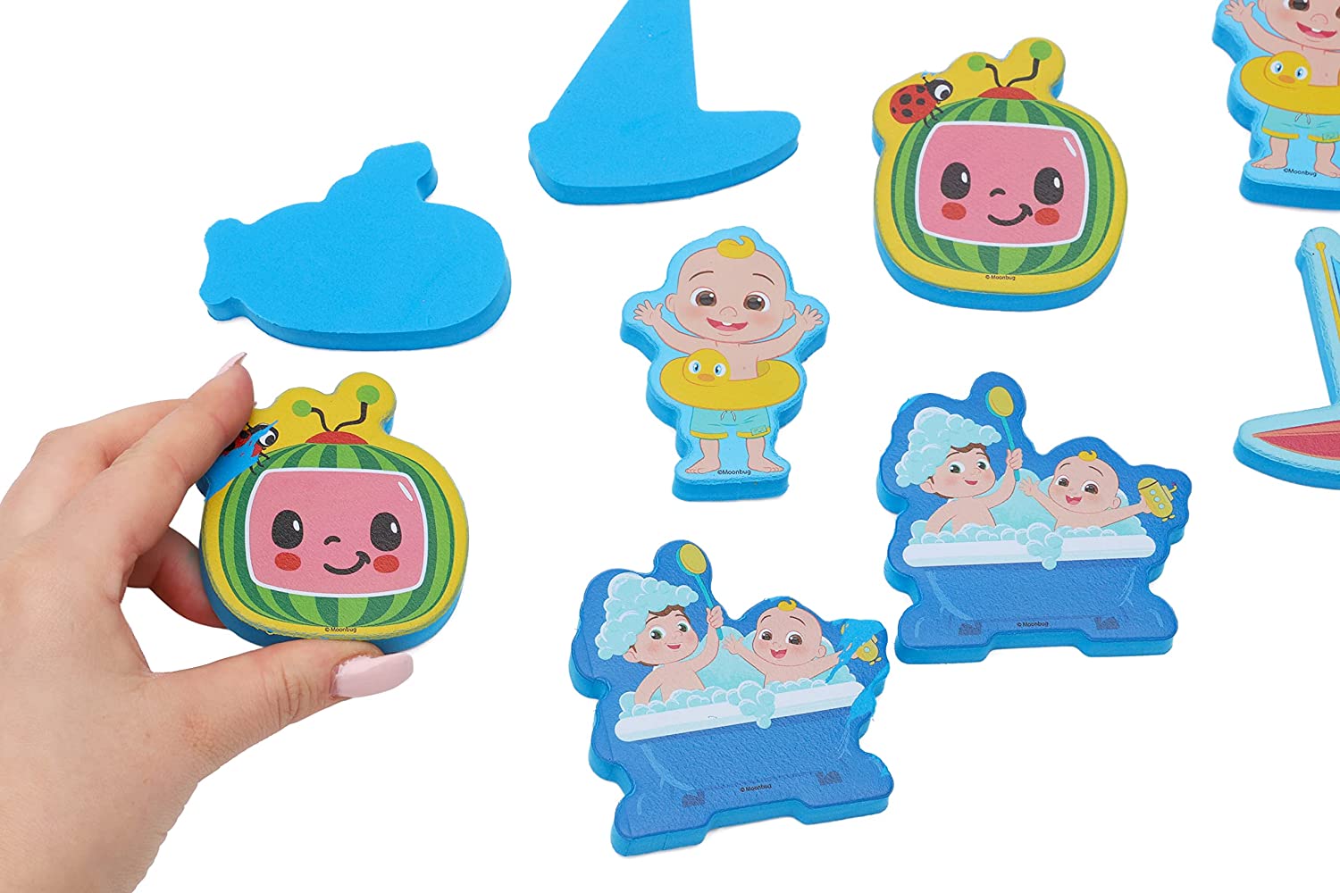 Cocomelon Bathtime Playset Featuriing Memory Match Game & Crayon ...