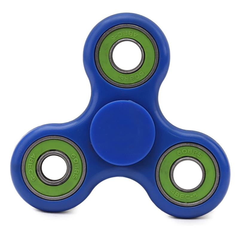 Fidget Hand Spinner - Stress and Anxiety Relief - Assorted Colours ...