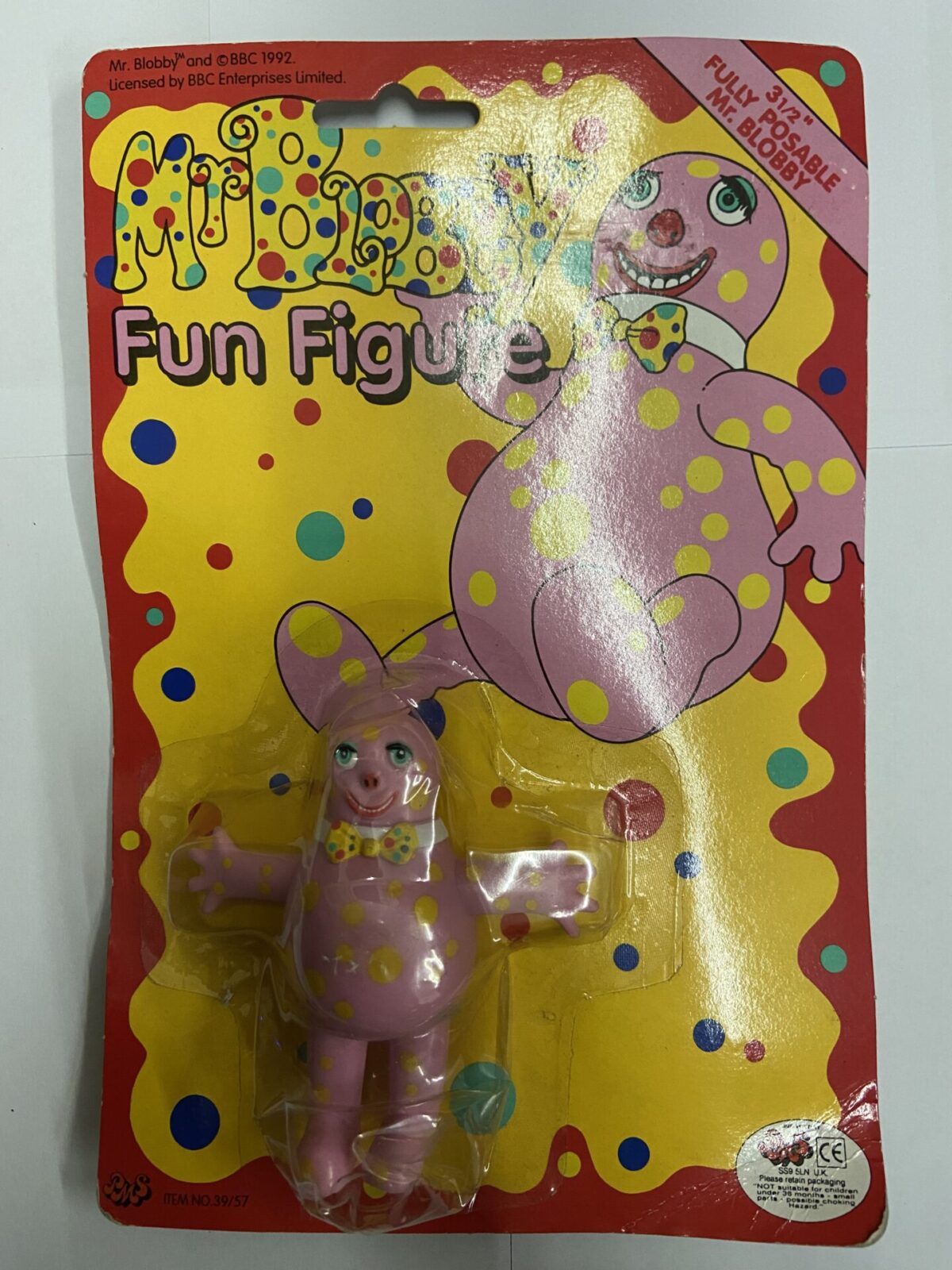 Mr Blobby Retro Wind-Up Toy – Original 1992 Licensed Item – Toyland
