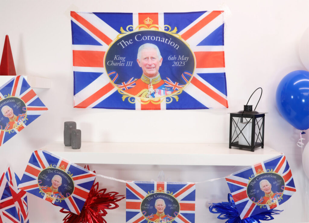 2.5ft x 1.6ft (76cm x 50cm) King Charles III Union Jack Coronation ...