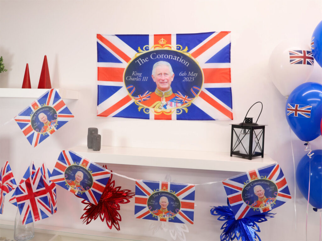 20ft Union Jack King Charles III Coronation Souvenir Bunting - British ...
