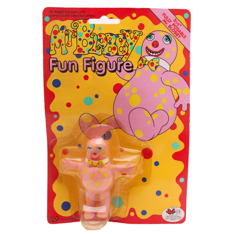 Mr Blobby 3 1/2" Retro Fun Figure - Original 1992 Licensed Item - Toyland
