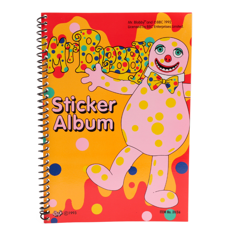 Mr Blobby Sticker Album - Original 1992 Licensed Item - Toyland