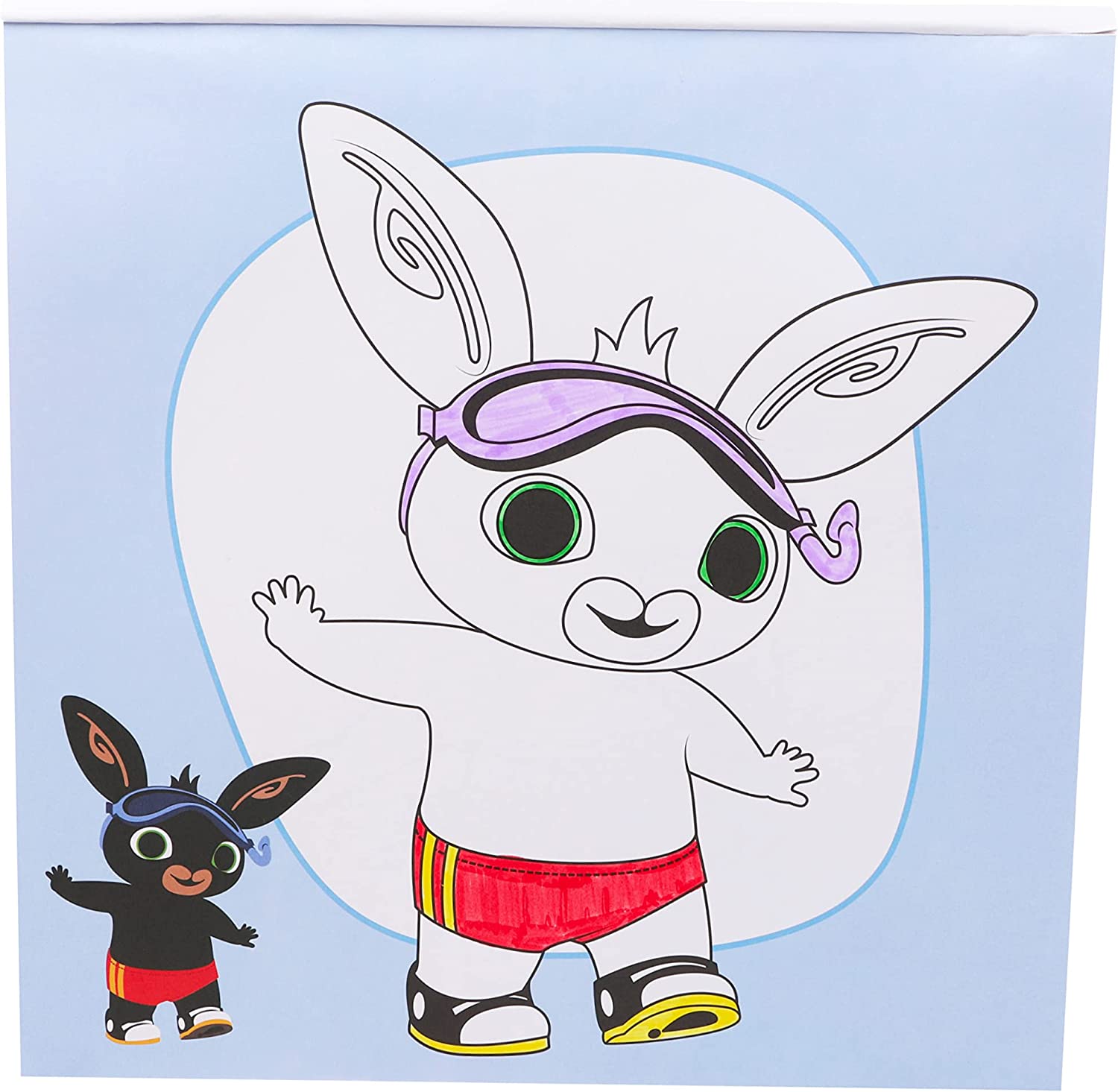 Pack Of 2 - Bing Colouring Books - Copy Colour & Colour In The Line ...