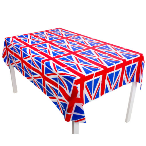 Union Jack Printed Table Cloth - 135cm x 173cm - His Majesty King ...