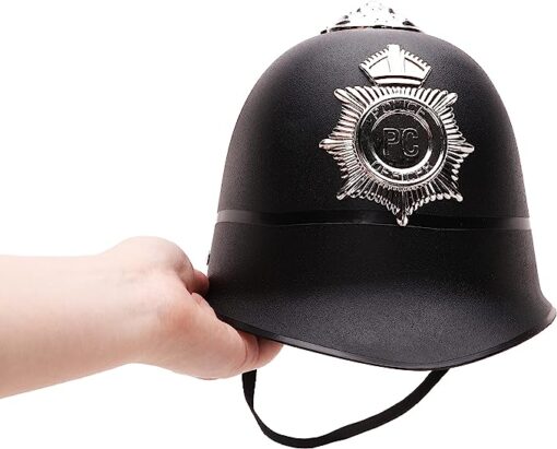 Toyland® Plastic British Police Officers Helmet With Chin Strap - Fancy ...