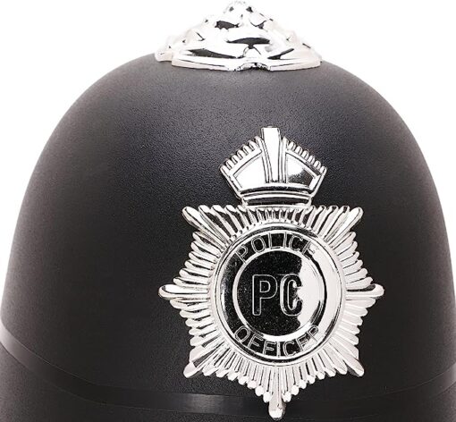 Toyland® Plastic British Police Officers Helmet With Chin Strap - Fancy ...