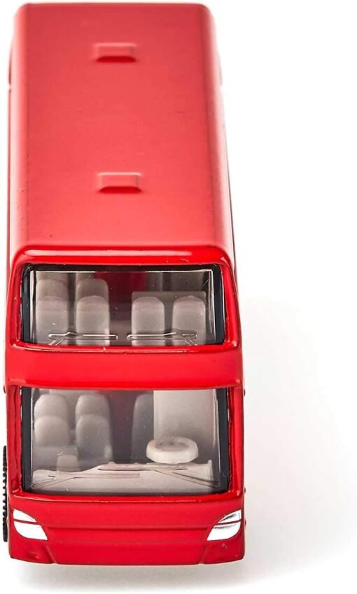 Siku Double-Decker Bus, Metal/Plastic, Red - Toyland