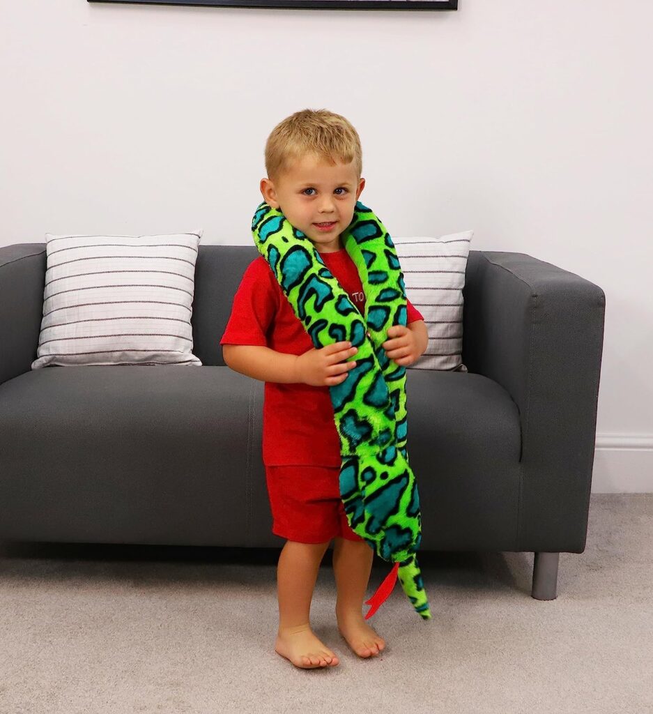 Toyland® 170cm (5.5ft) Giant Two-Toned Plush Snake - 5 Assorted Designs ...