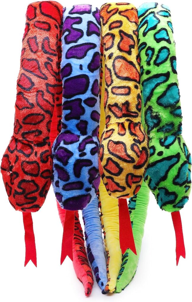 Toyland® 170cm (5.5ft) Giant Two-Toned Plush Snake - 5 Assorted Designs ...