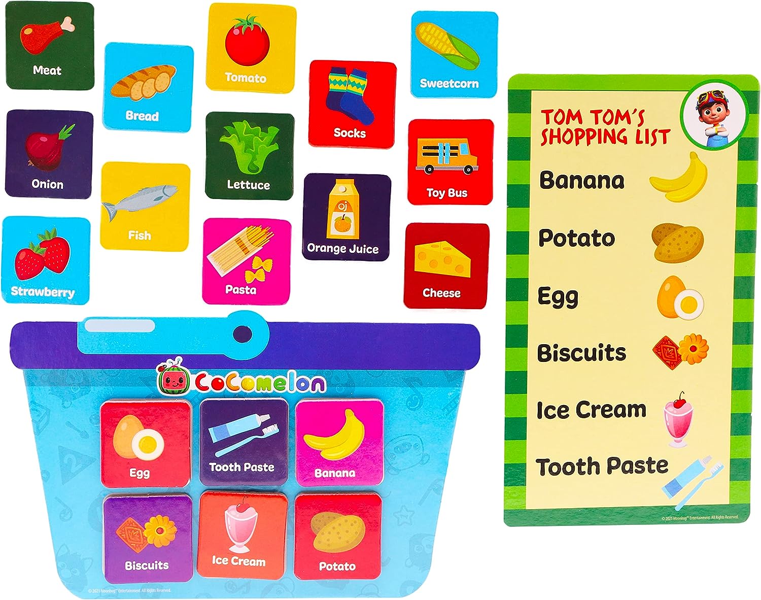 Toyland® Cocomelon Lets Go Shopping Picture Puzzle Game - 4 Puzzles ...