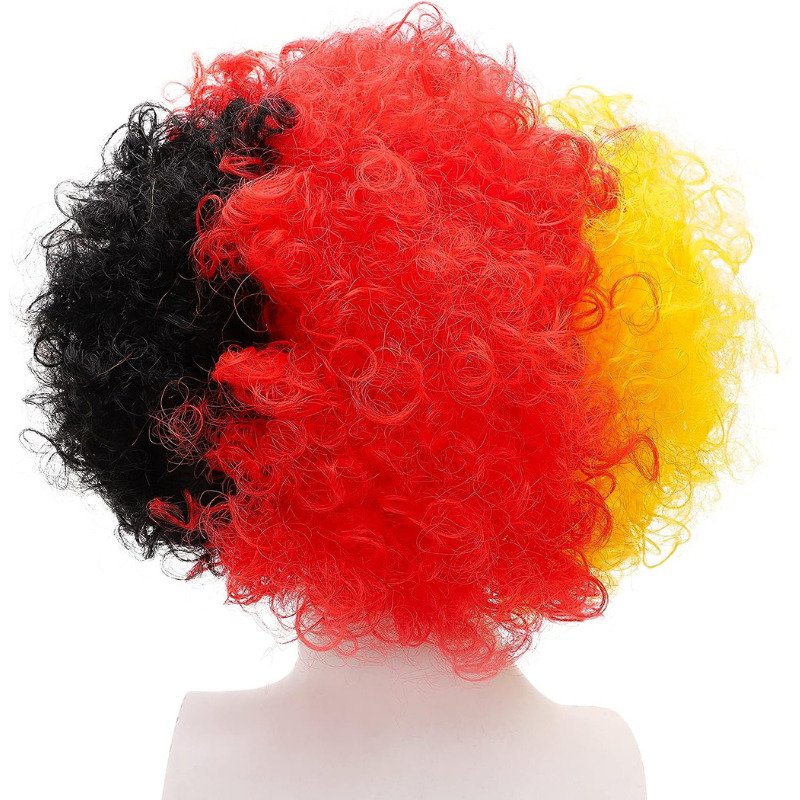 Toyland® German Flag Afro Wig - Germany Fancy Dress Party Accessories ...