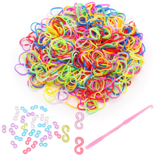 Loom Band Refill Pack - 600 Loom Bands with Clips & Hook Included ...