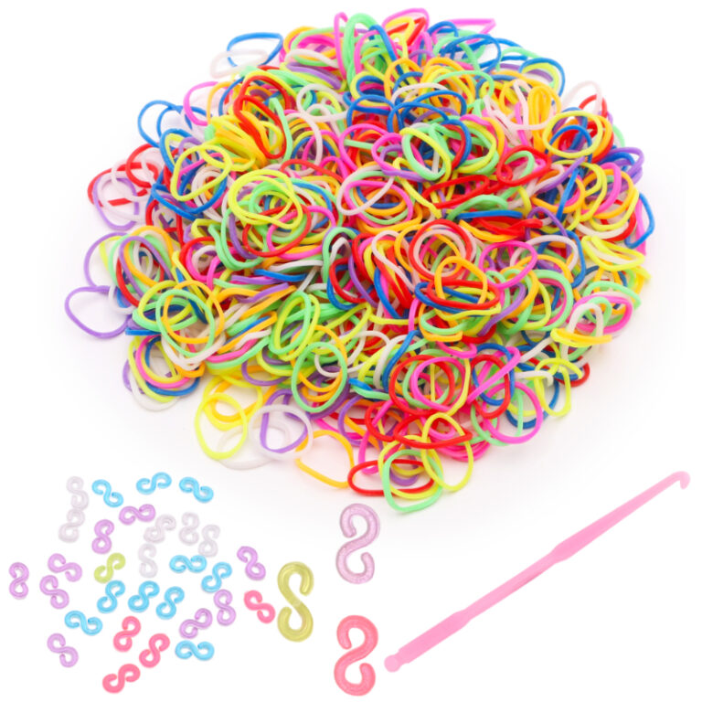 Loom Band Refill Pack - 600 Loom Bands with Clips & Hook Included ...